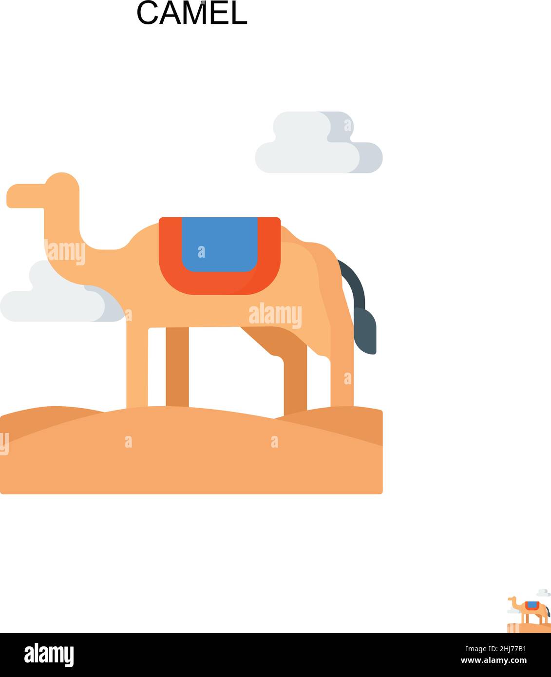 Camel Cut Out Template