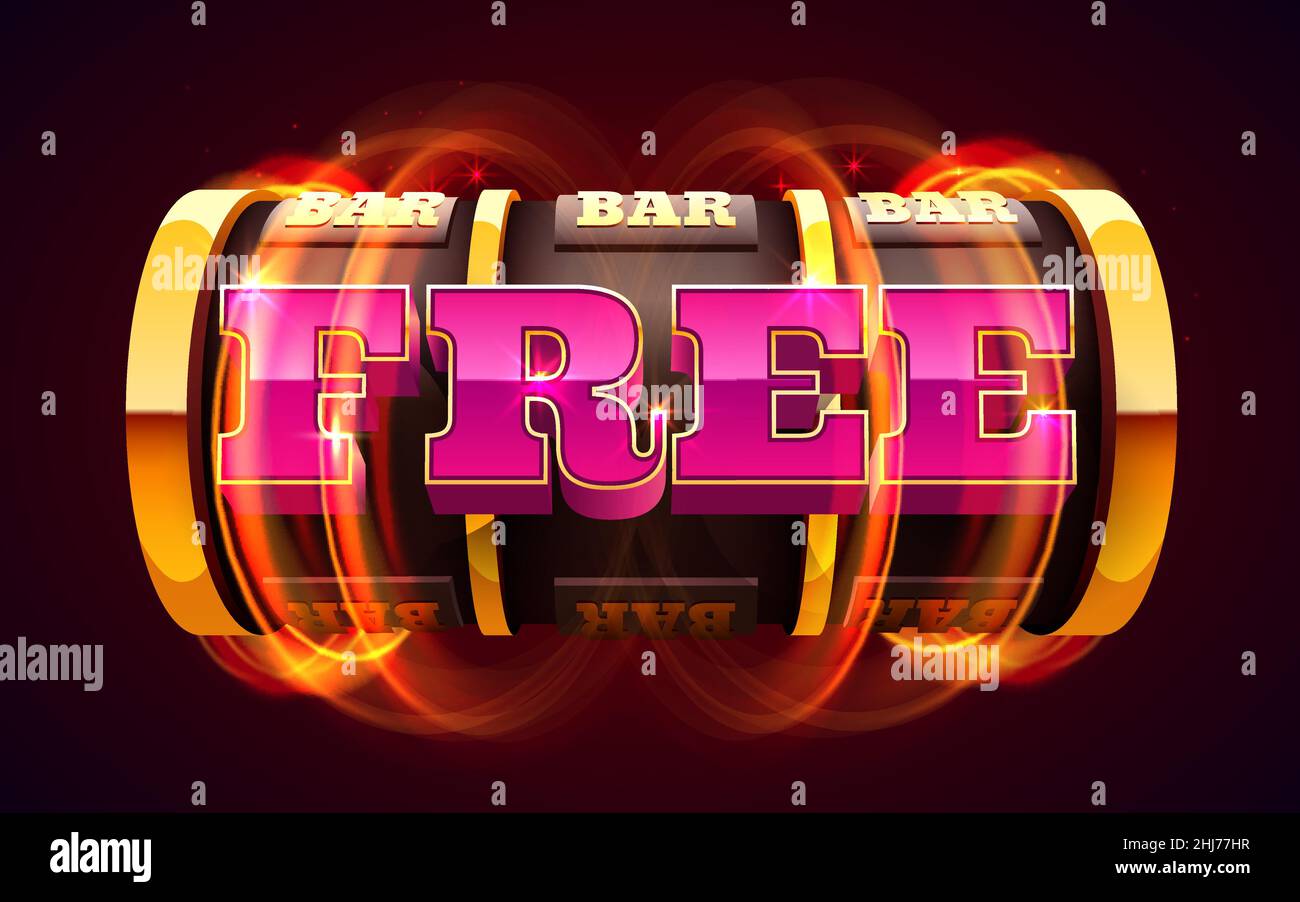 Golden slot machine wins the jackpot. 777 Big win concept. Free spin ...
