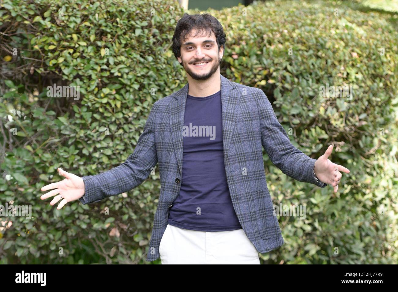 Matteo Cecchi attends the photocall of the Rai tv series L'amica ...