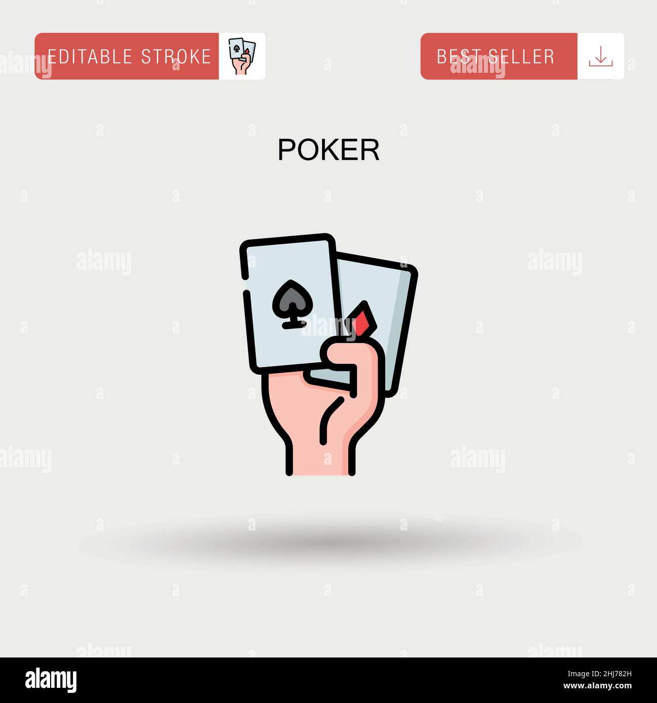 Poker chip icon Stock Vector Images - Alamy