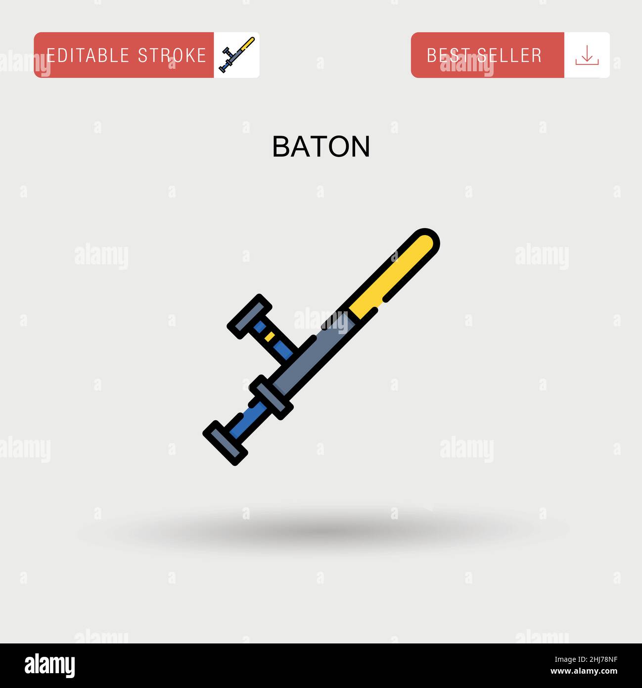 White baton Stock Vector Images - Alamy