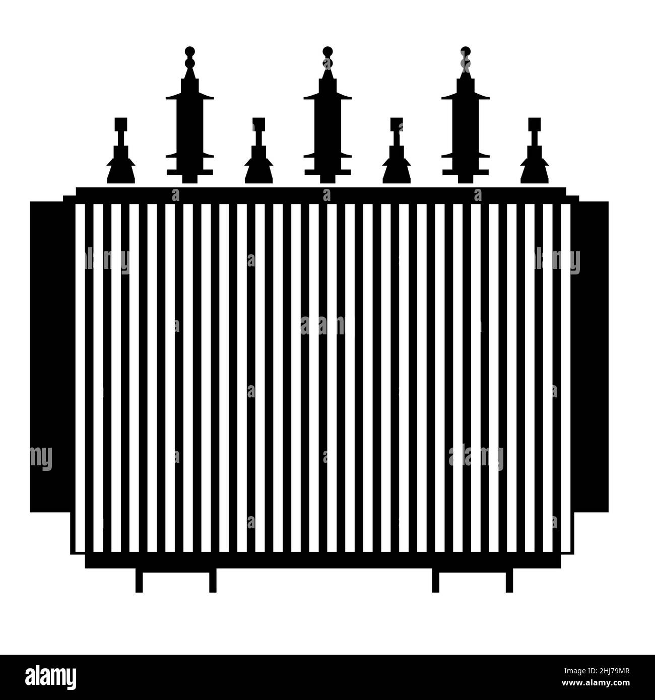 Electric transformer icon on white background. Transformer sign. flat ...
