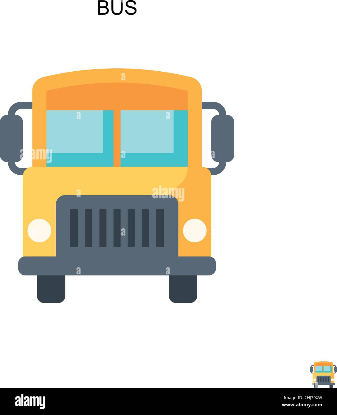 Bus Simple vector icon. Illustration symbol design template for web ...