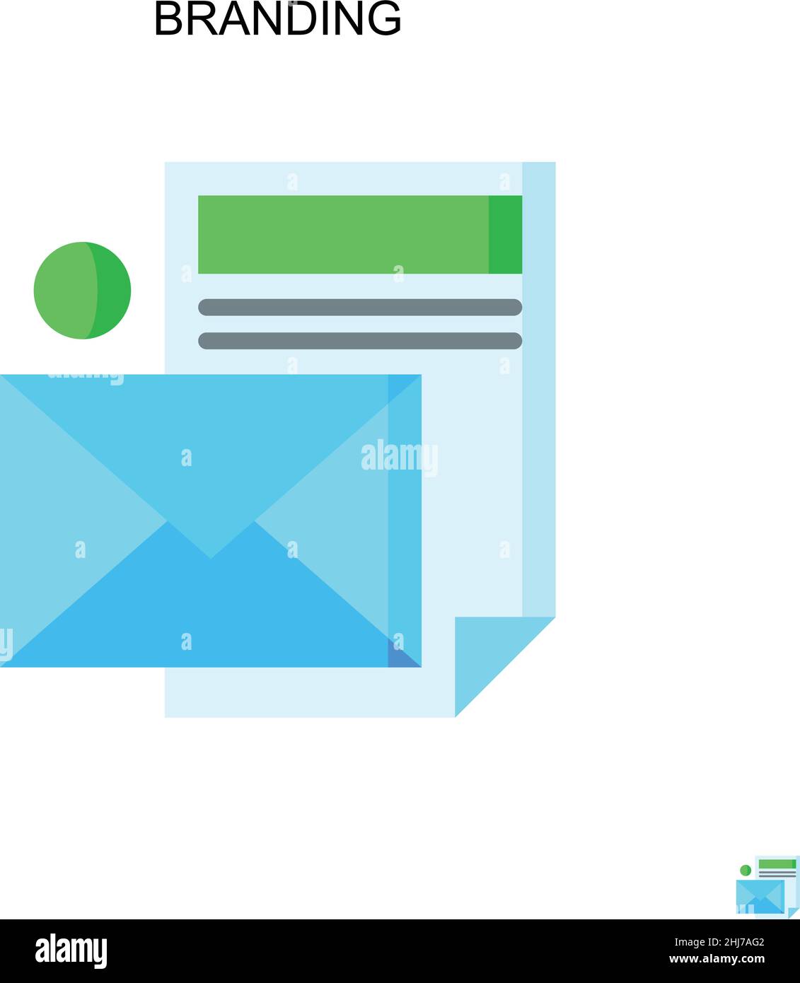 Branding Simple vector icon. Illustration symbol design template for ...