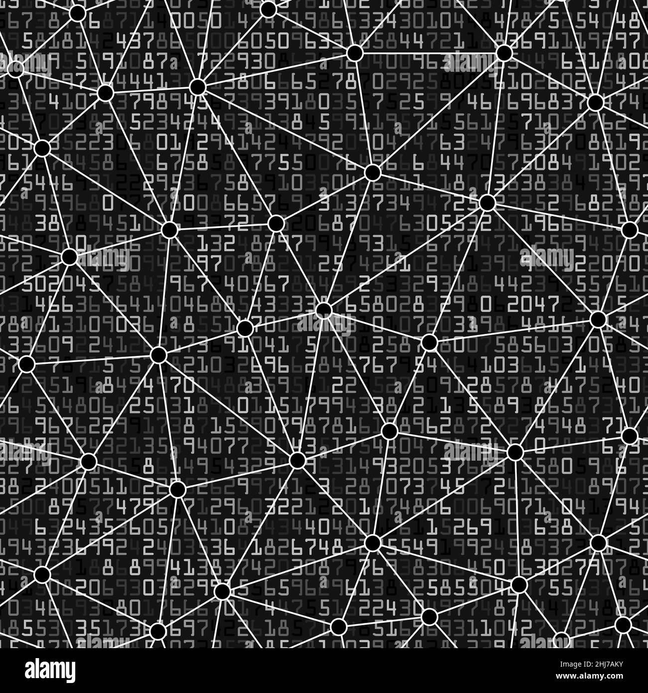 Mathematical With Linear Triangular Shapes Seamless Pattern Background