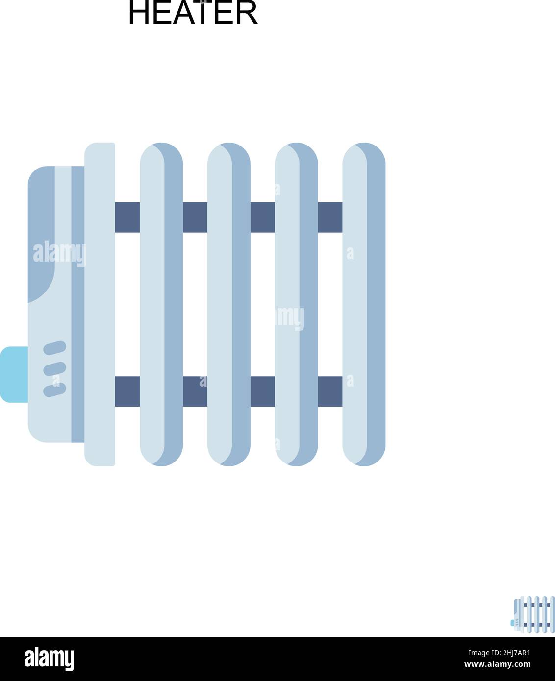 Heater Simple vector icon. Illustration symbol design template for web ...