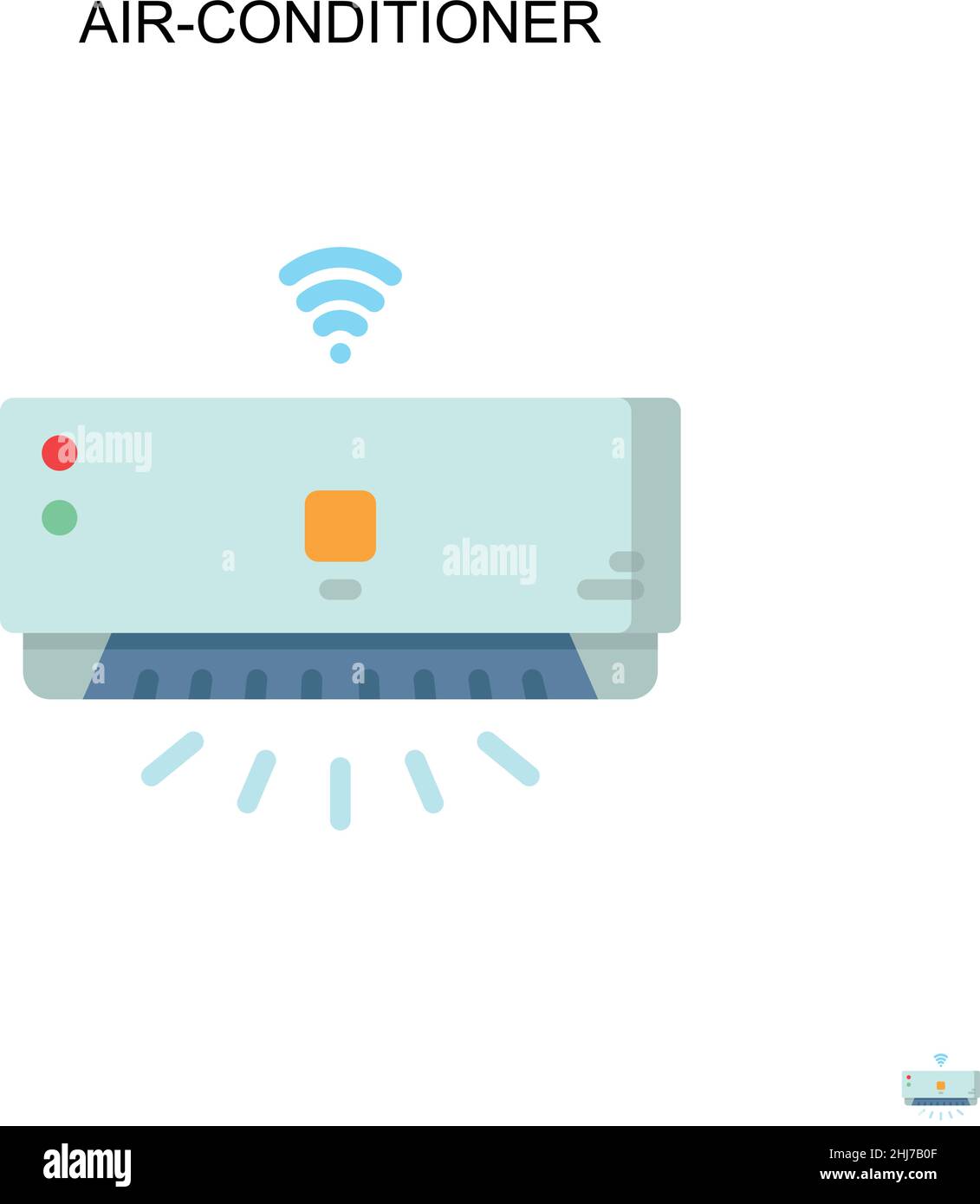 Air-conditioner Simple vector icon. Illustration symbol design template ...