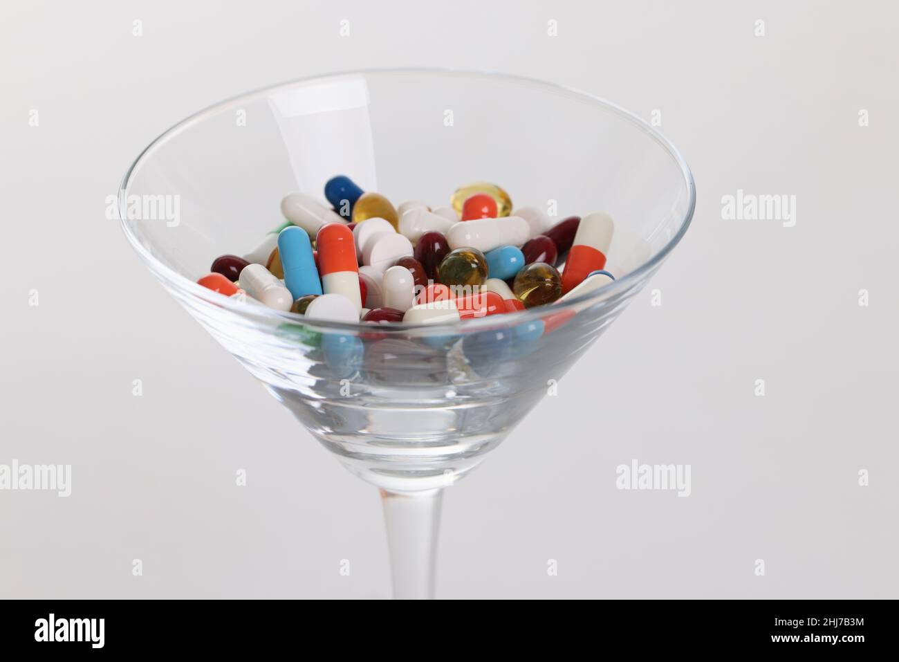 Supplement capsules in glass hi-res stock photography and images - Alamy