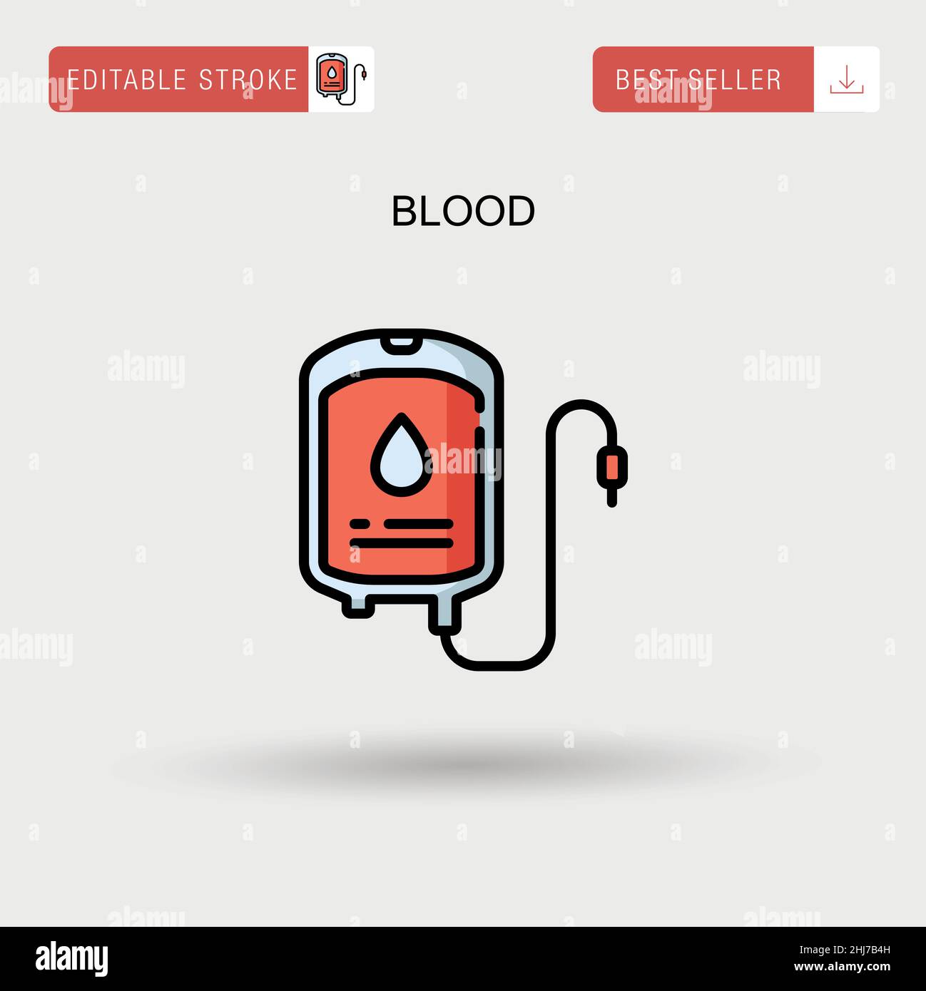 Blood Simple vector icon Stock Vector Image & Art - Alamy
