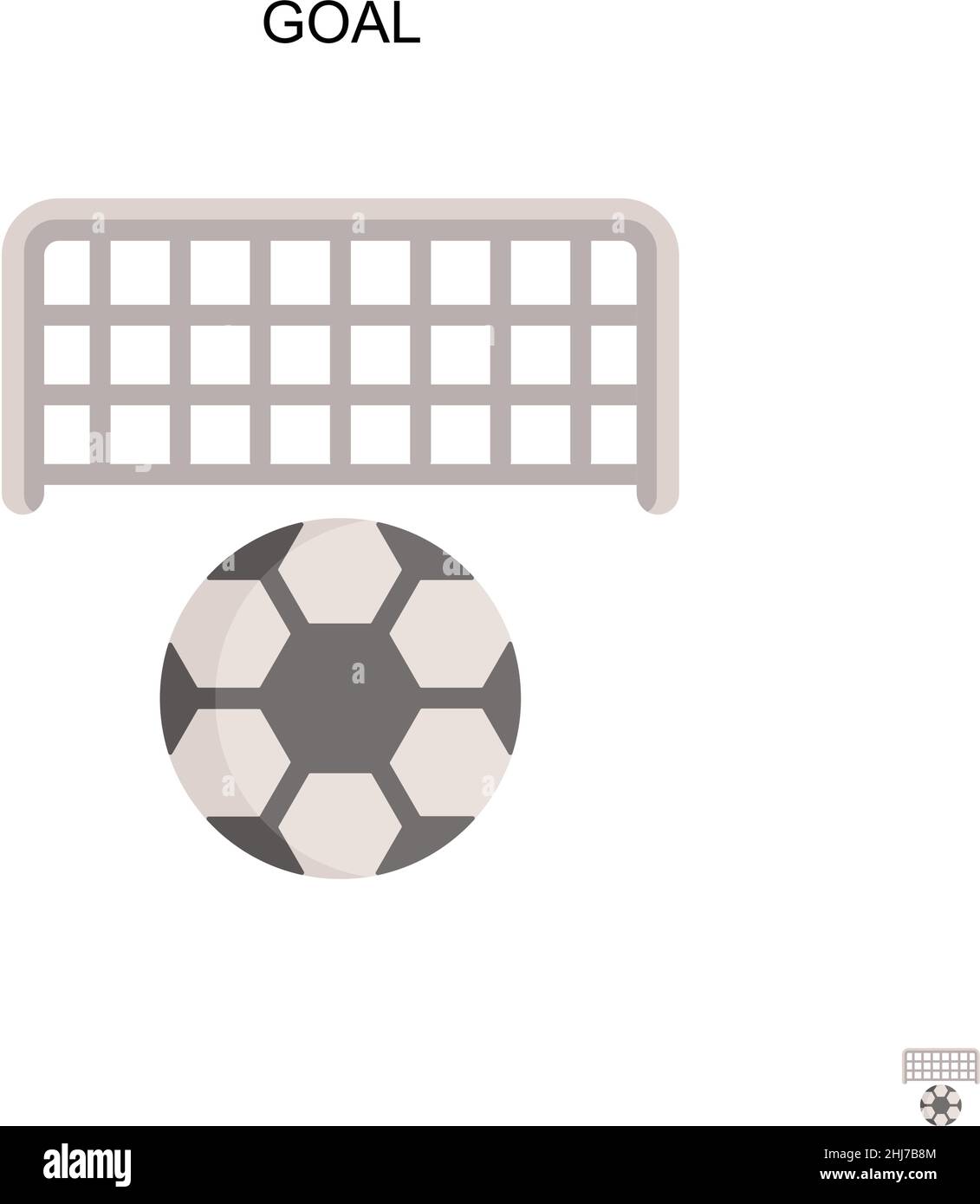 Goal Simple vector icon. Illustration symbol design template for web ...