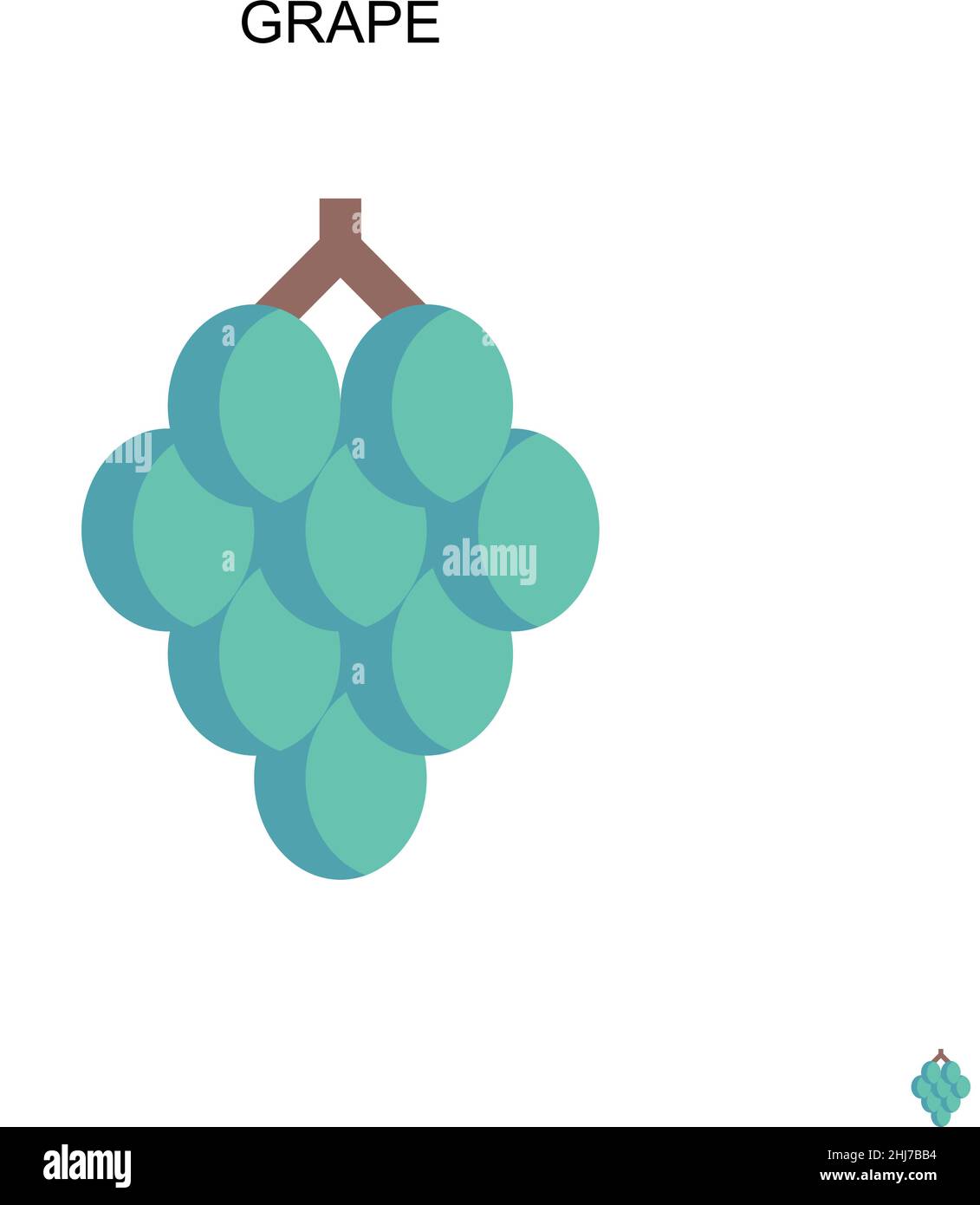 Grape symbol Stock Vector Images - Alamy