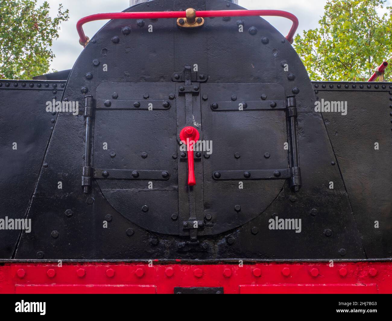 Front end of an old steam locomotive Stock Photo - Alamy
