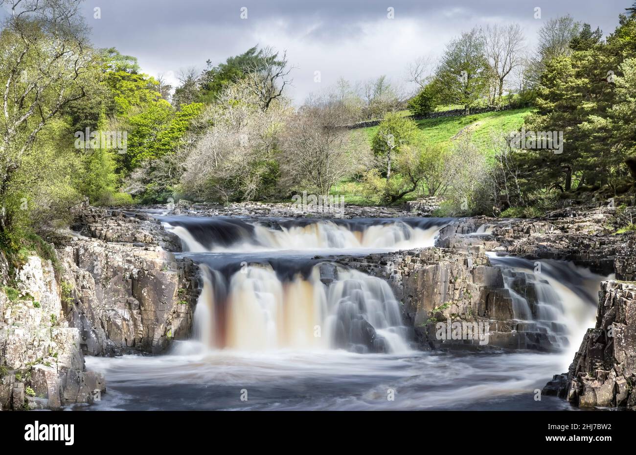 Low Force Waterfall, Teesdale, near Barnard Castle, County Durham Stock ...