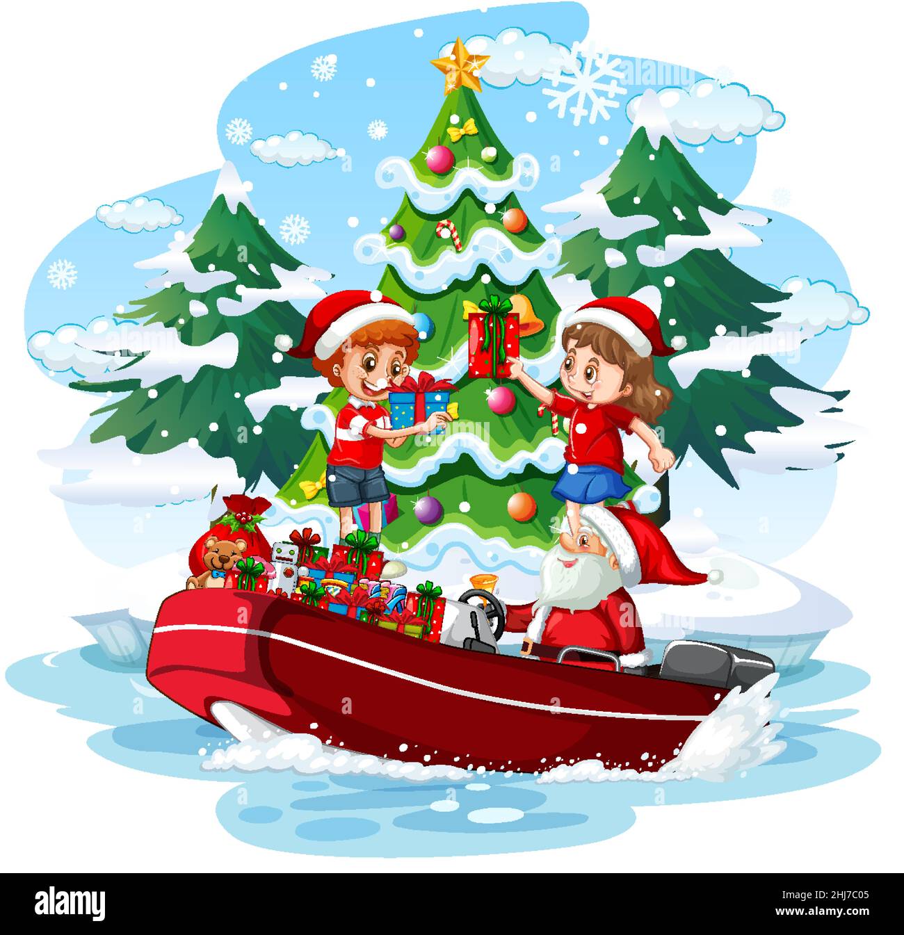 Frost boat Stock Vector Images - Alamy