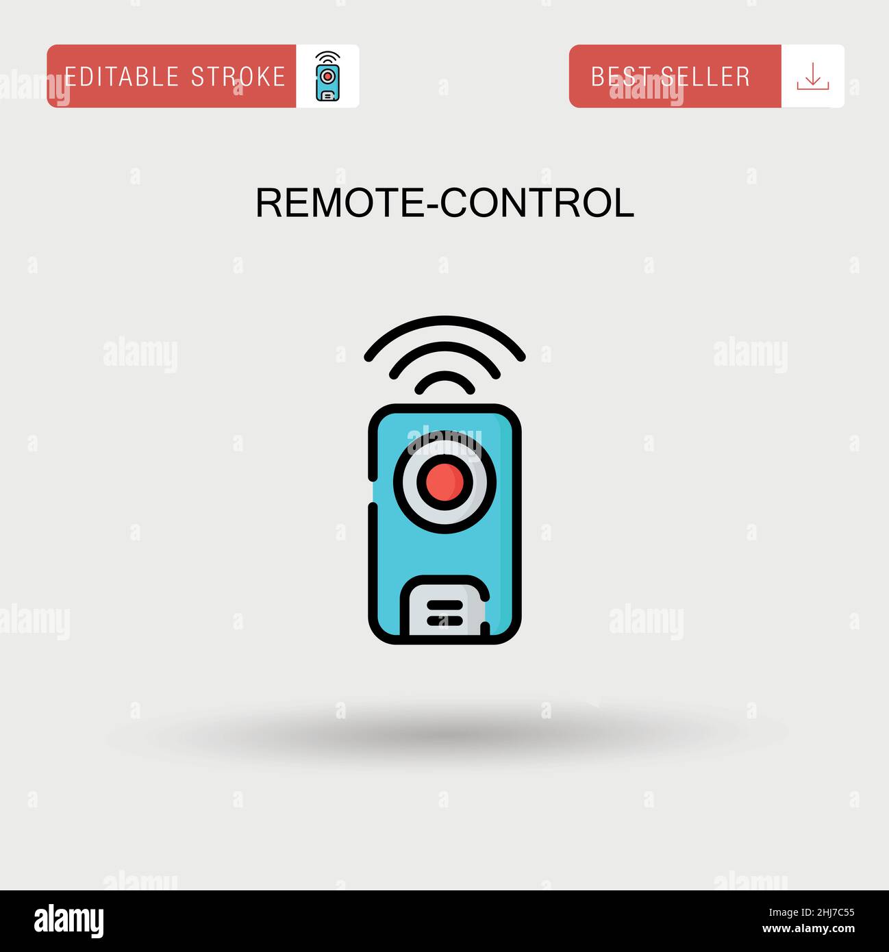 Remote-control Simple vector icon Stock Vector Image & Art - Alamy