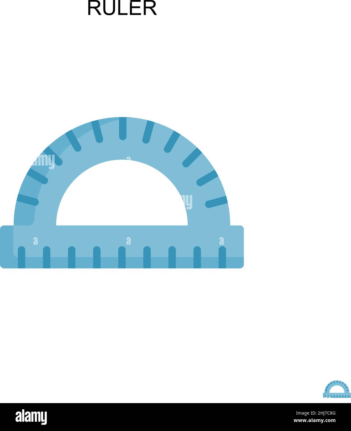 Ruler Simple vector icon. Illustration symbol design template for web ...