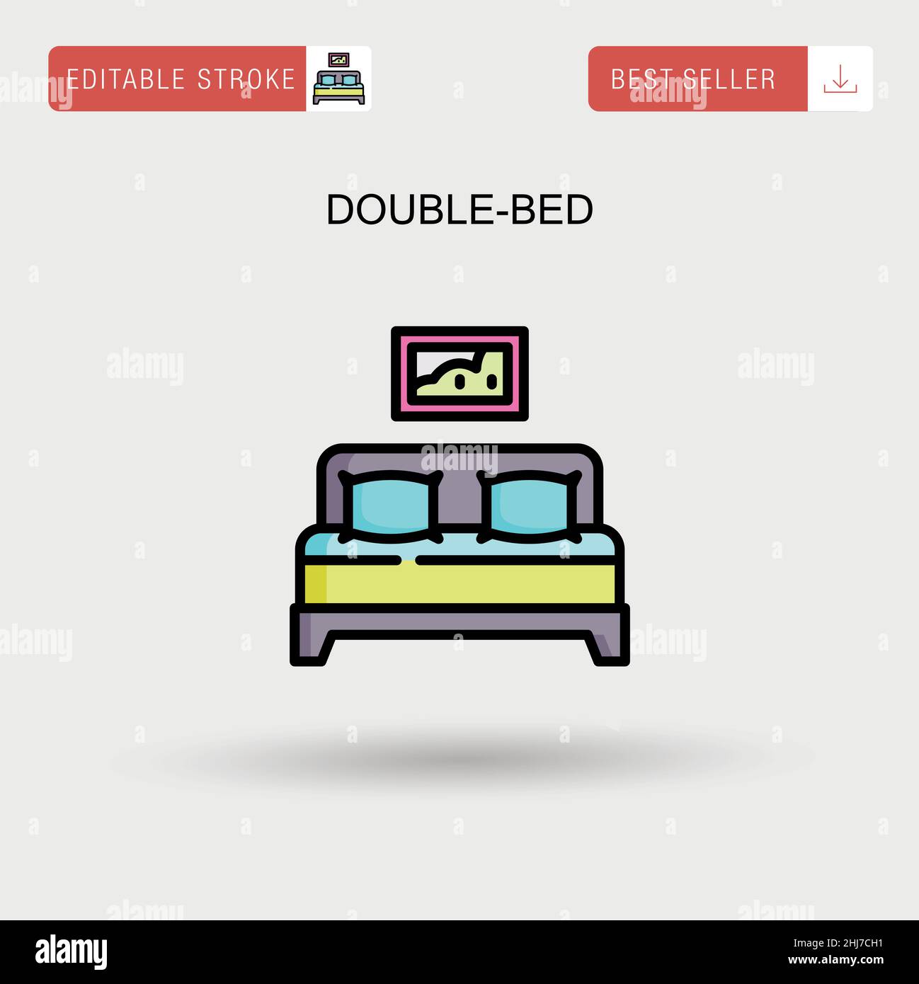 White double duvet Stock Vector Images - Alamy