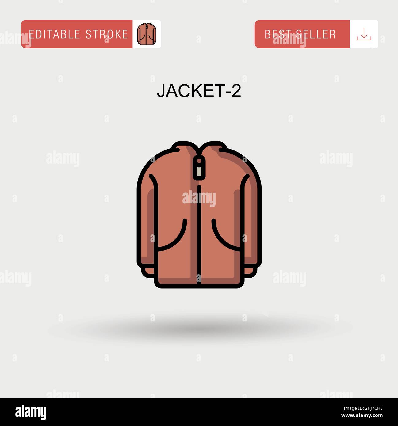 Jacket-2 Simple vector icon Stock Vector Image & Art - Alamy