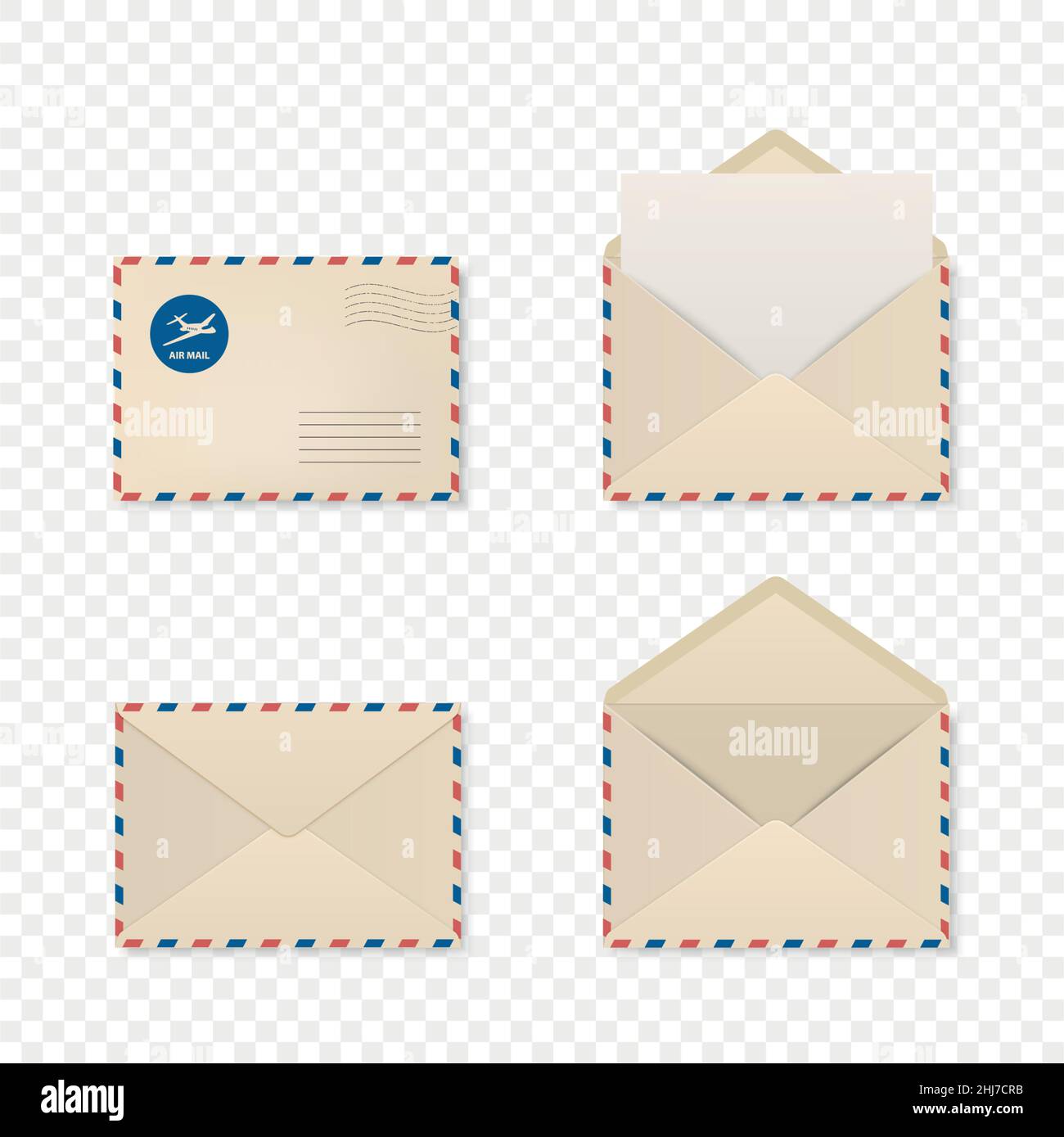 Blank Open Envelopes Open Empty Envelope Vector Free Download