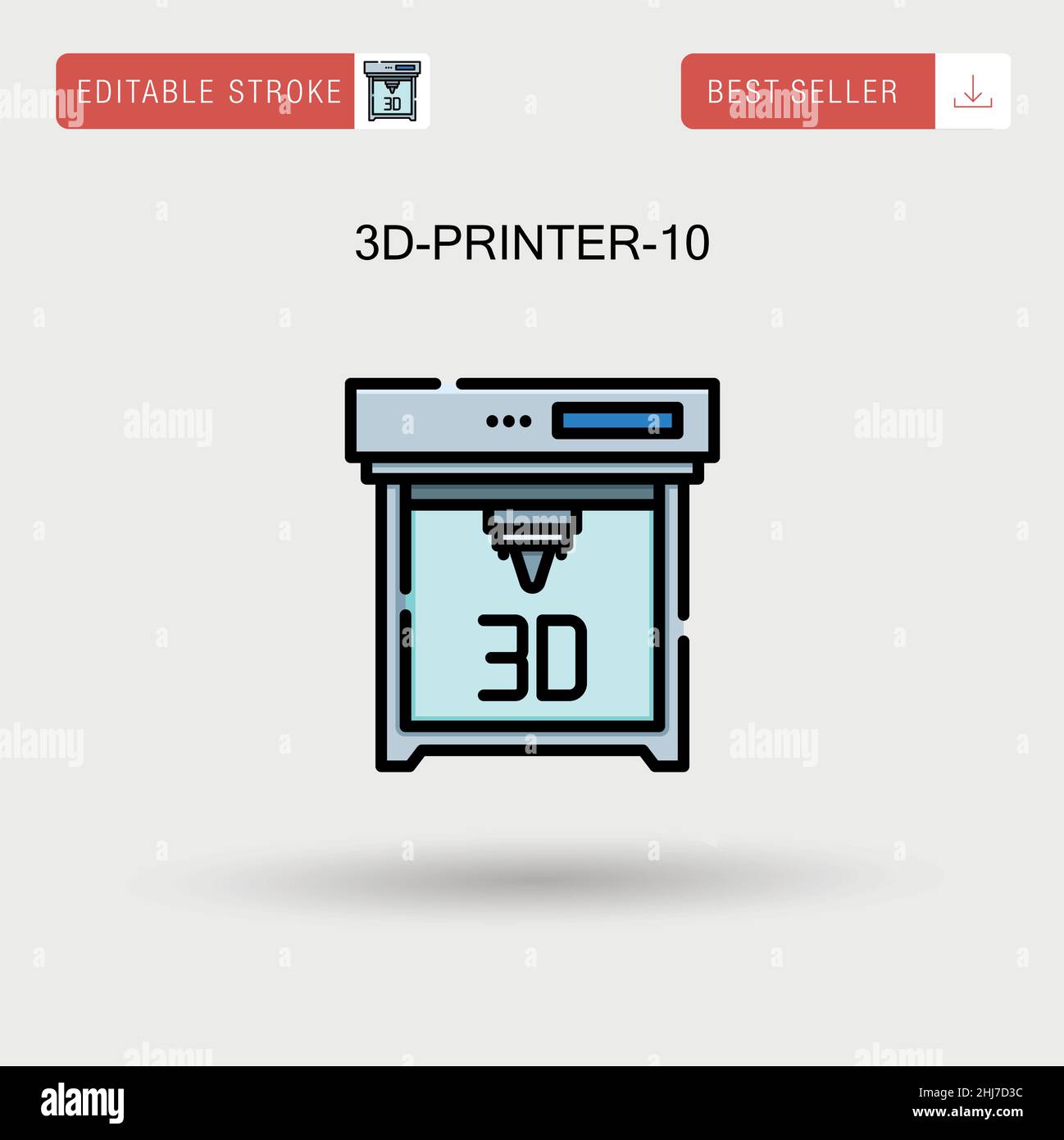 3d-printer-10 Simple vector icon Stock Vector Image & Art - Alamy