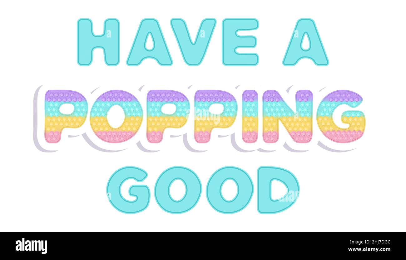 Children bubble popping Stock Vector Images - Alamy