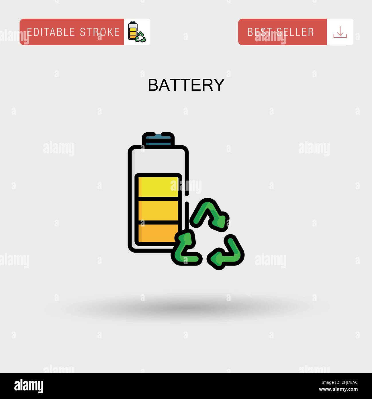 Battery Simple vector icon Stock Vector Image & Art - Alamy