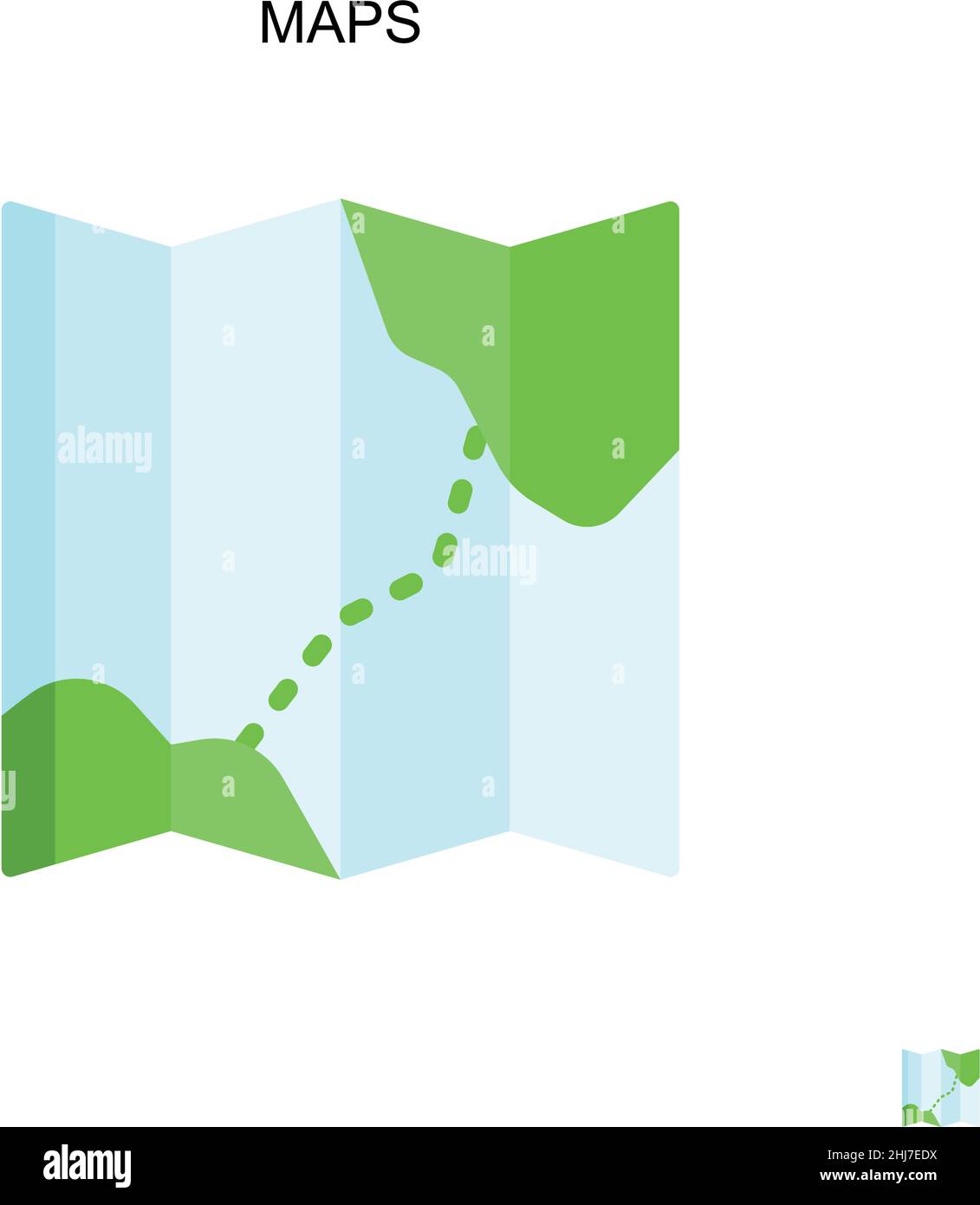 Maps Simple Vector Icon Illustration Symbol Design Template For Web Mobile Ui Element Stock