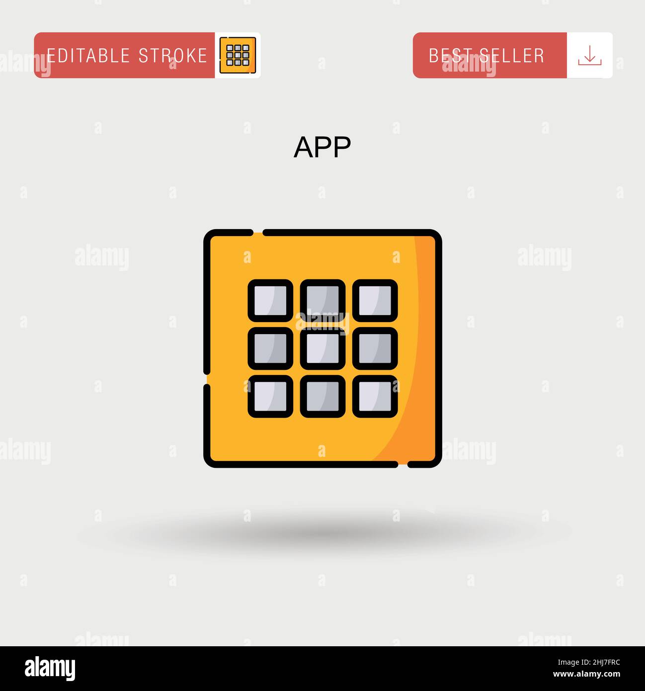 App Simple vector icon Stock Vector Image & Art - Alamy