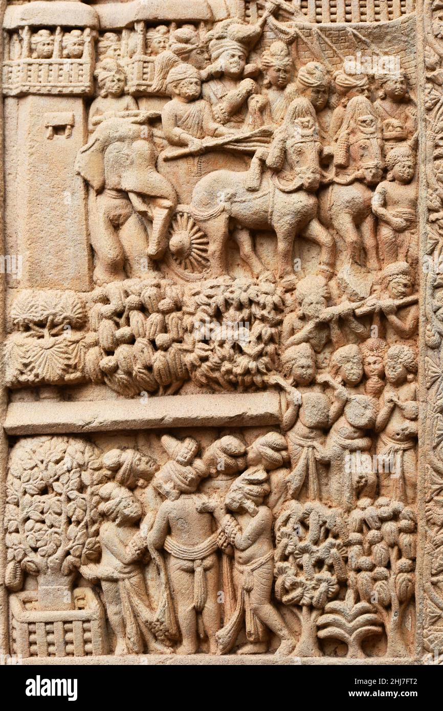 Ashoka pillar at sanchi hi-res stock photography and images - Alamy