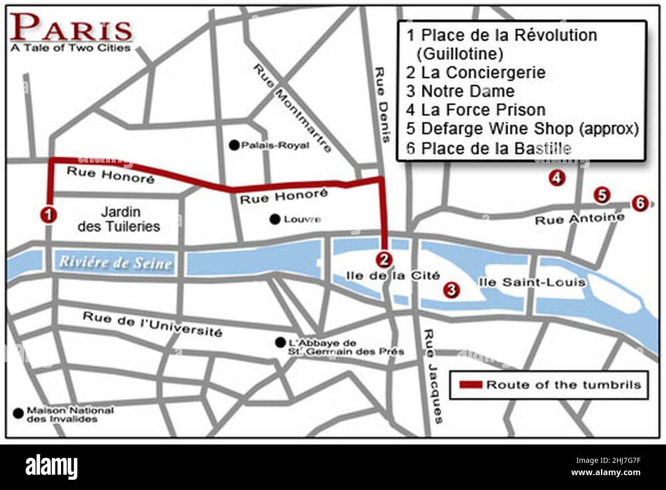 T2C paris map Stock Photo - Alamy