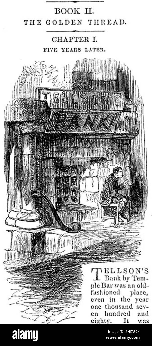 T2C Tellson's Bank with Jerry Cruncher hanging outside (John McLenan ...