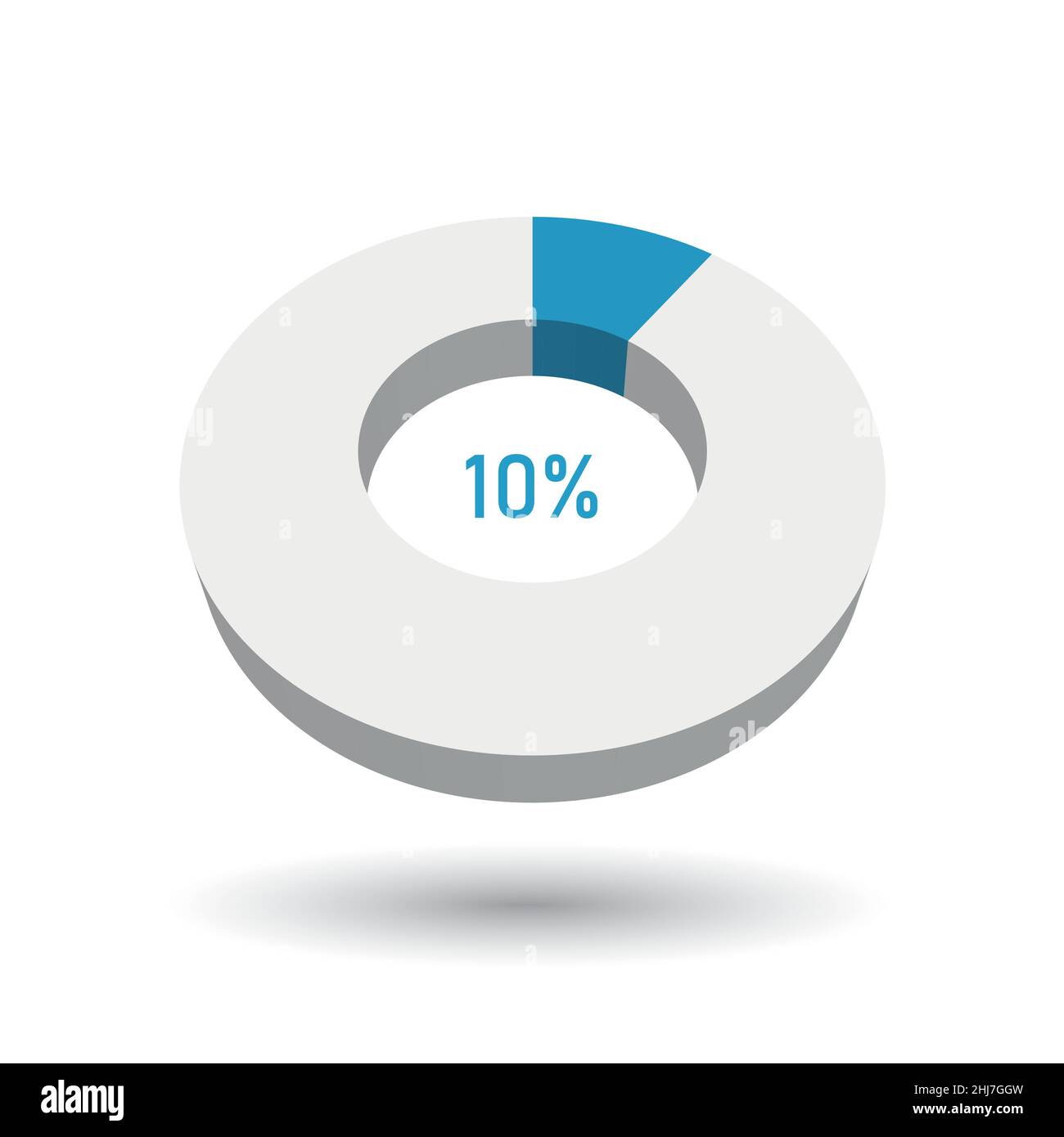 10 percent 3D vector pie chart Stock Vector Image & Art - Alamy