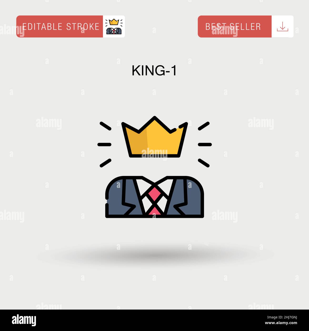 Royal king icon Stock Vector Images - Alamy