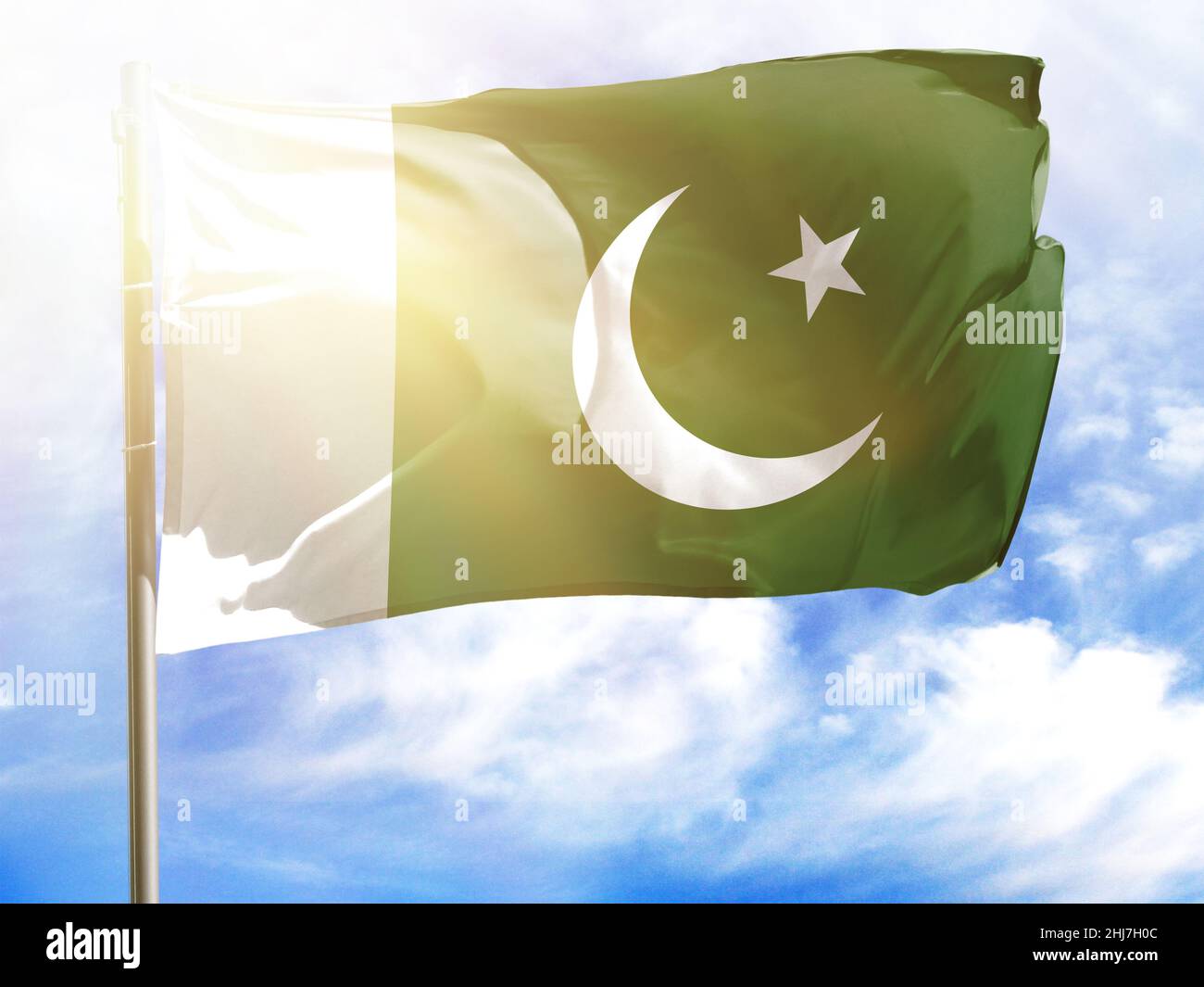 Pakistan flag wavy flag pakistan hi-res stock photography and images ...