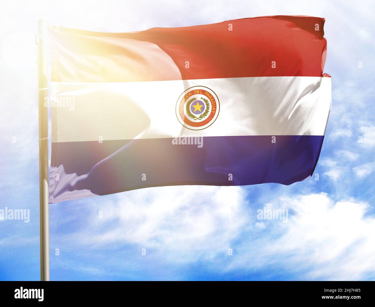 Official flag of paraguay hi-res stock photography and images - Alamy