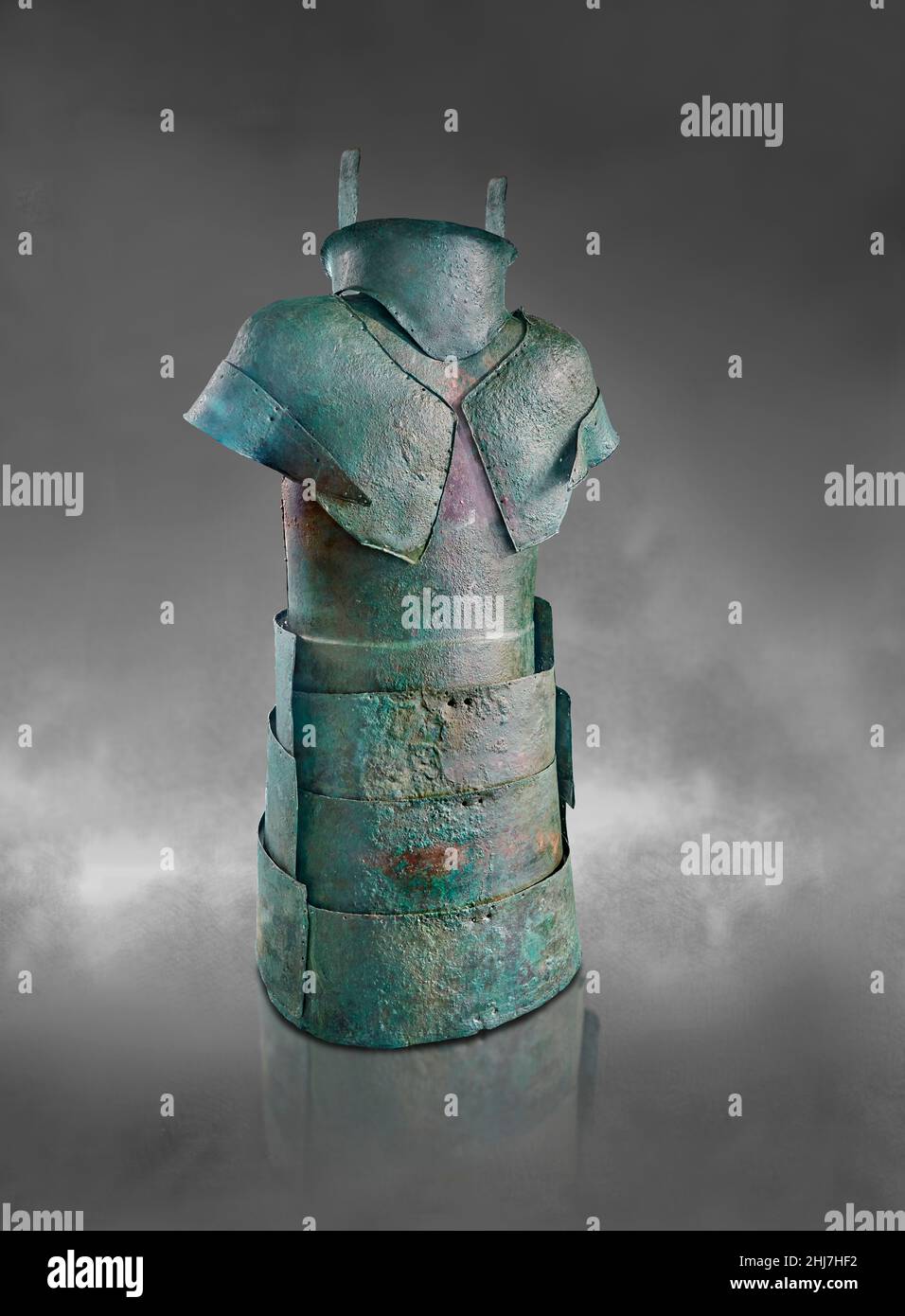 Mycenaean suit of bronze amour, The Armor of Dendra, from the "Tomb of ...