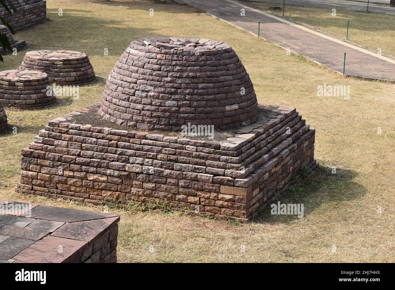 Stupa near Stupa No 3 and northeast of the Great Stupa and similar in ...