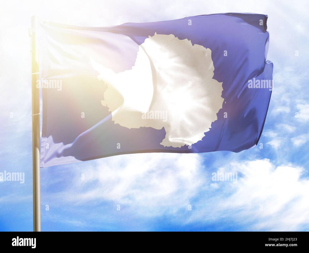 French southern and antarctic territory flag hi-res stock photography ...