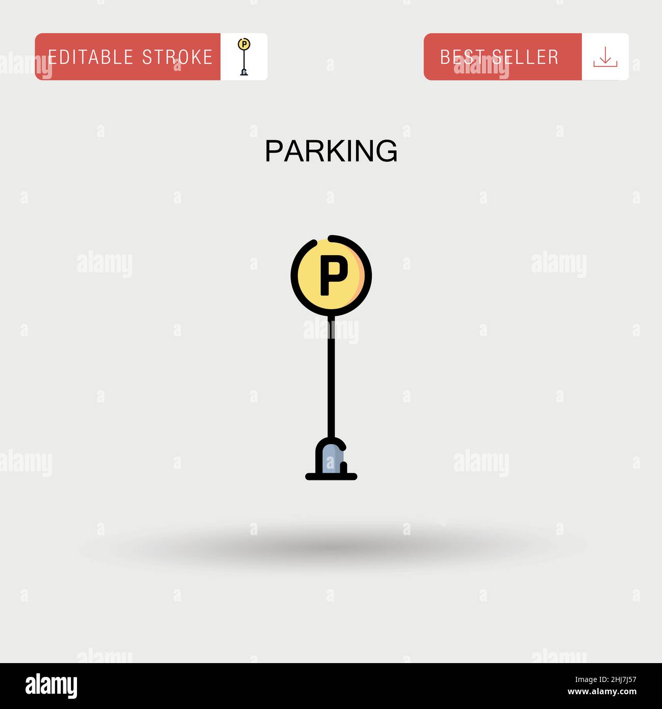 Parking Simple vector icon Stock Vector Image & Art - Alamy