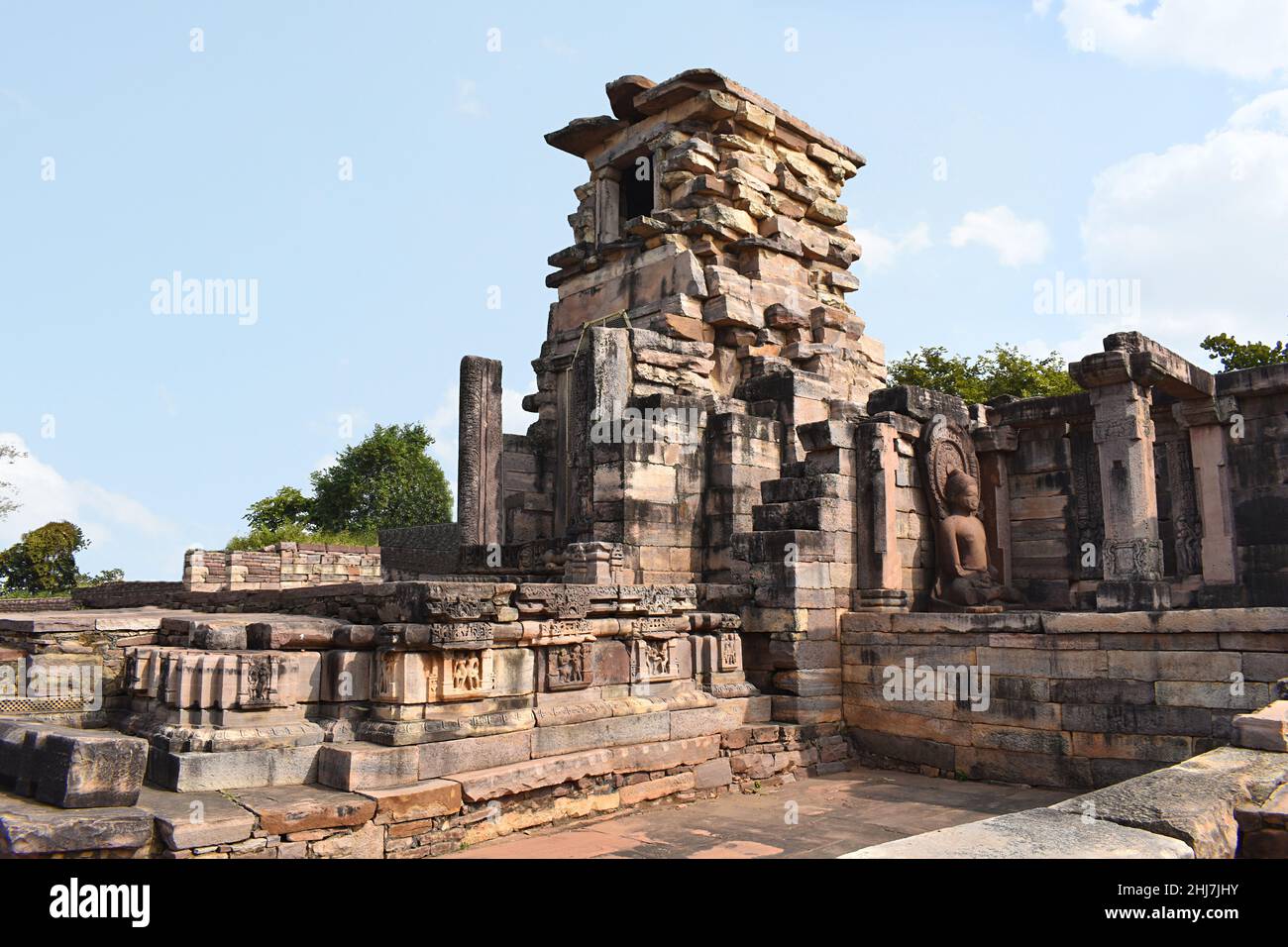 Gupta Temple and Monastery 45 at ancient Buddhist monument . World ...