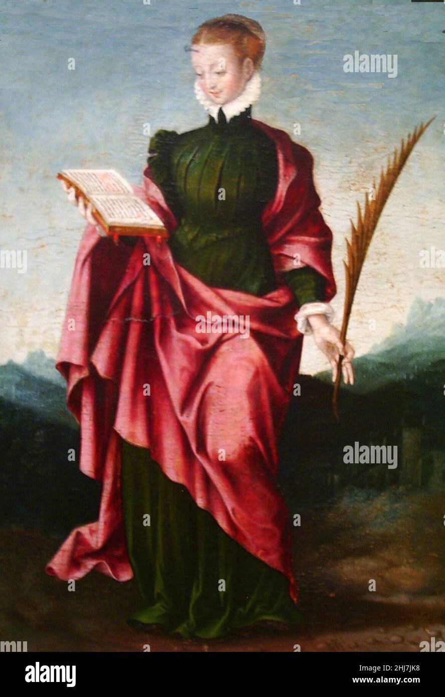 Tabla panel derecho retablo de la Virgen de Jerónimo Cosida Stock Photo ...