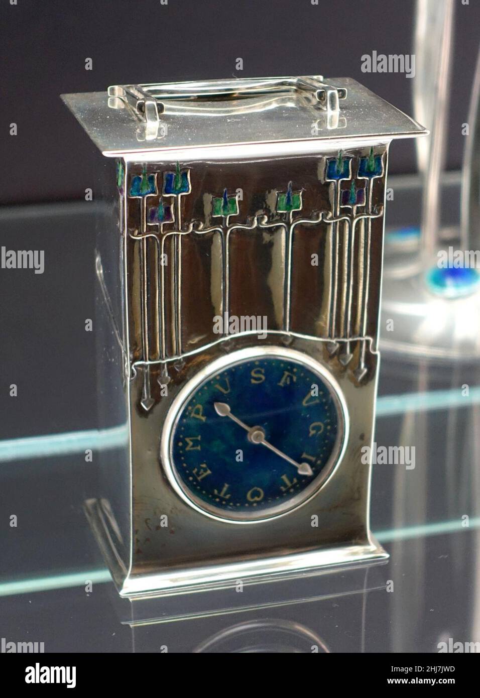 Table clock 'The Magnus', designed by Archibald Knox, made by W. H ...