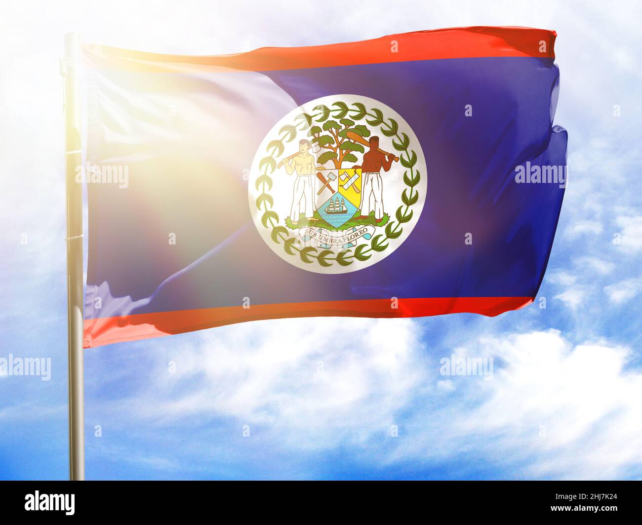 Honduras belize flag hi-res stock photography and images - Alamy