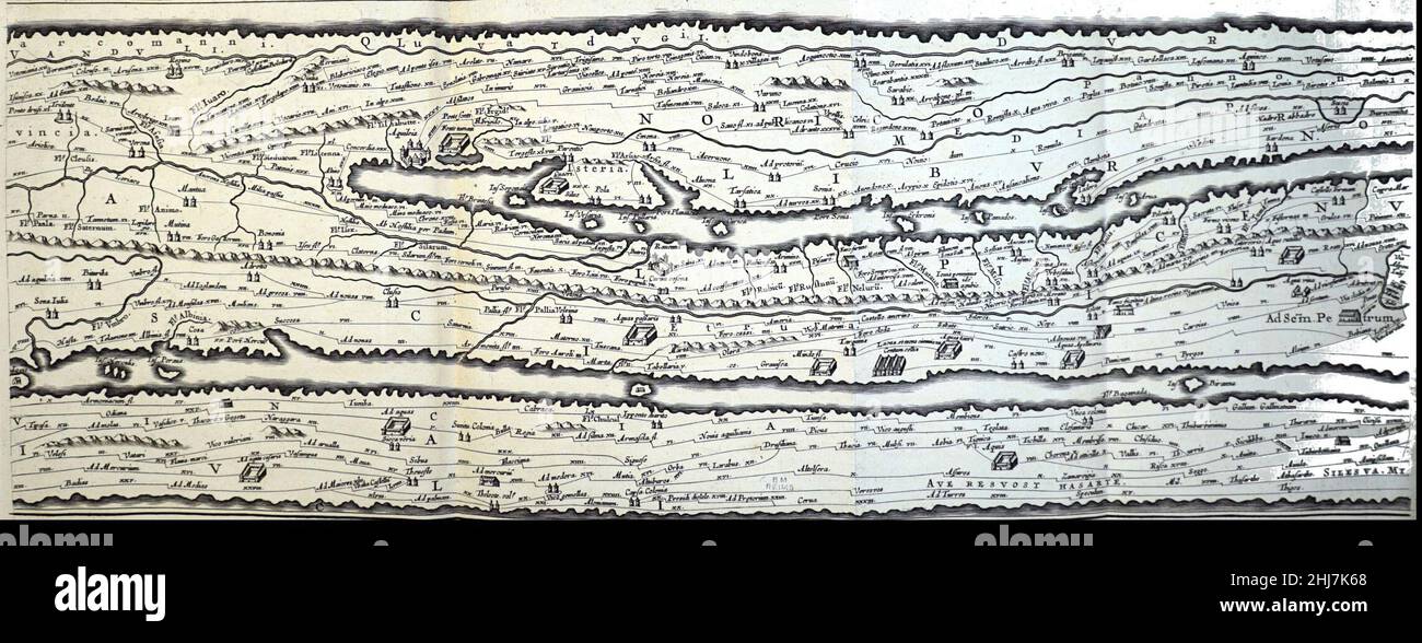 Peutinger table hi-res stock photography and images - Alamy