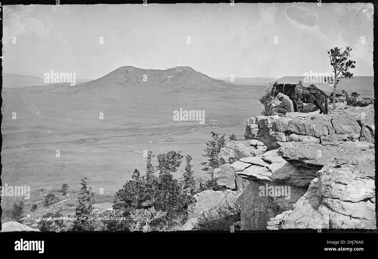 Table land, north from the Colorado Divide. Colorado Stock Photo - Alamy