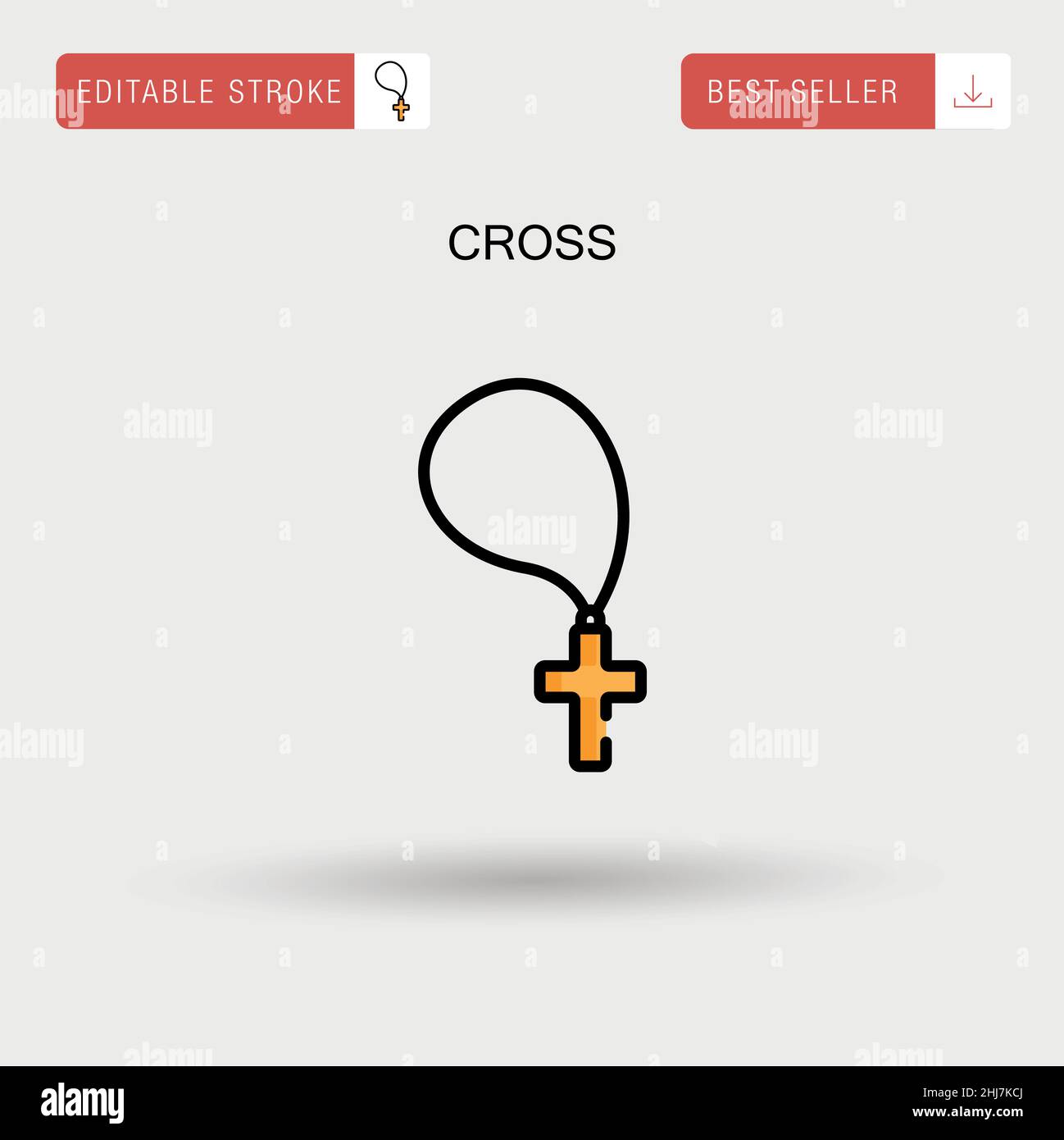 Christian cross drawing Stock Vector Images - Alamy