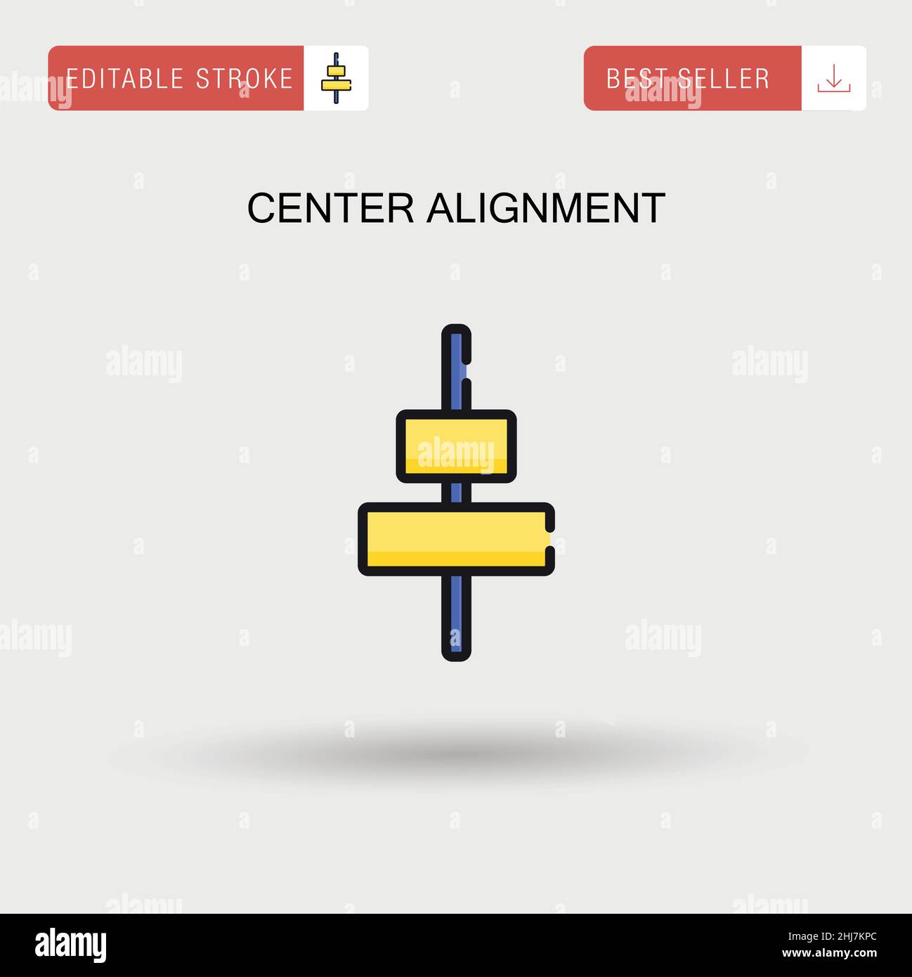 Center alignment Simple vector icon Stock Vector Image & Art - Alamy