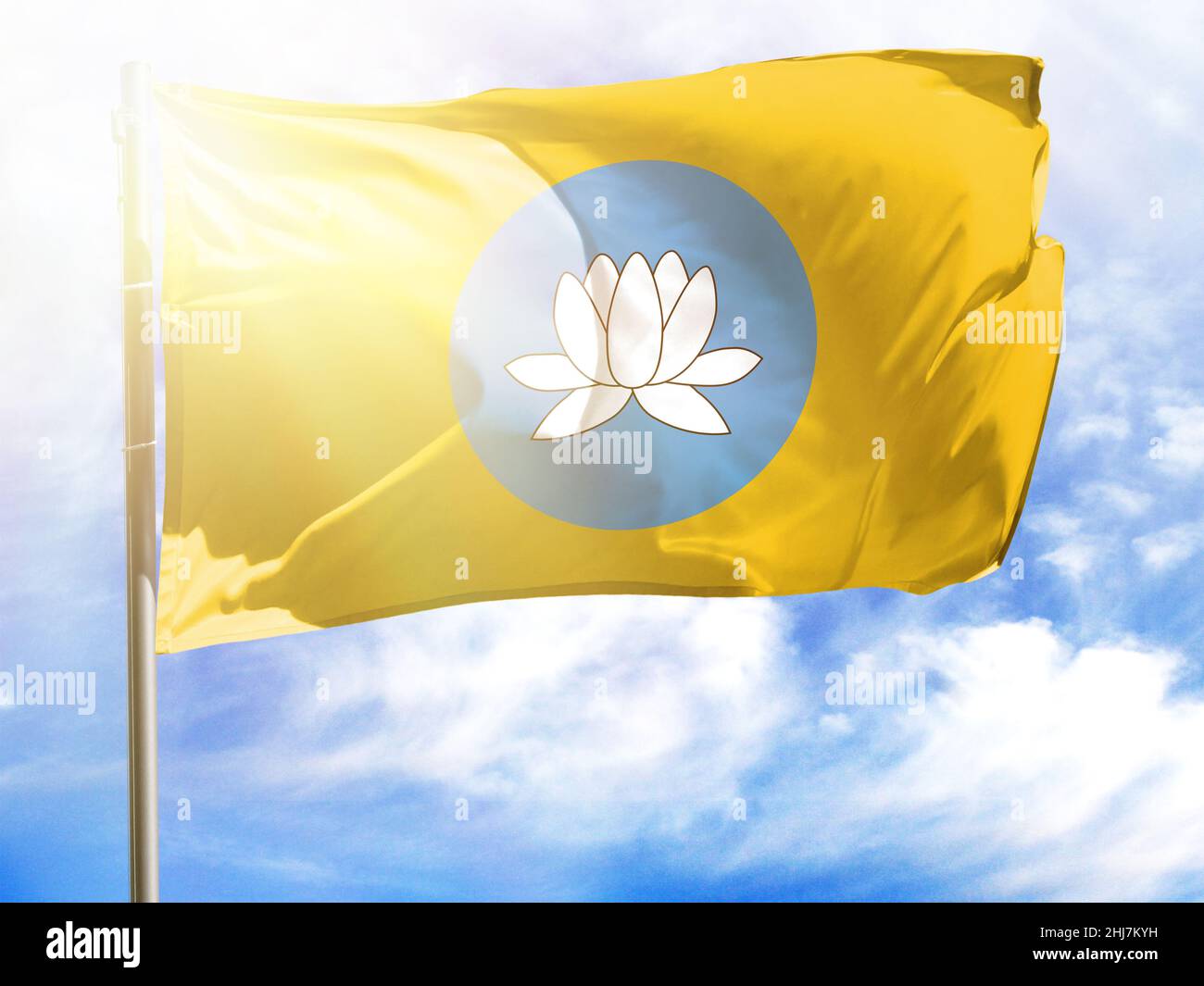 Flag of kalmykia hi-res stock photography and images - Alamy