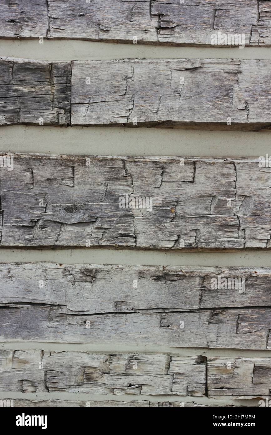 Rustic old wood construction of a very old log cabin Stock Photo - Alamy