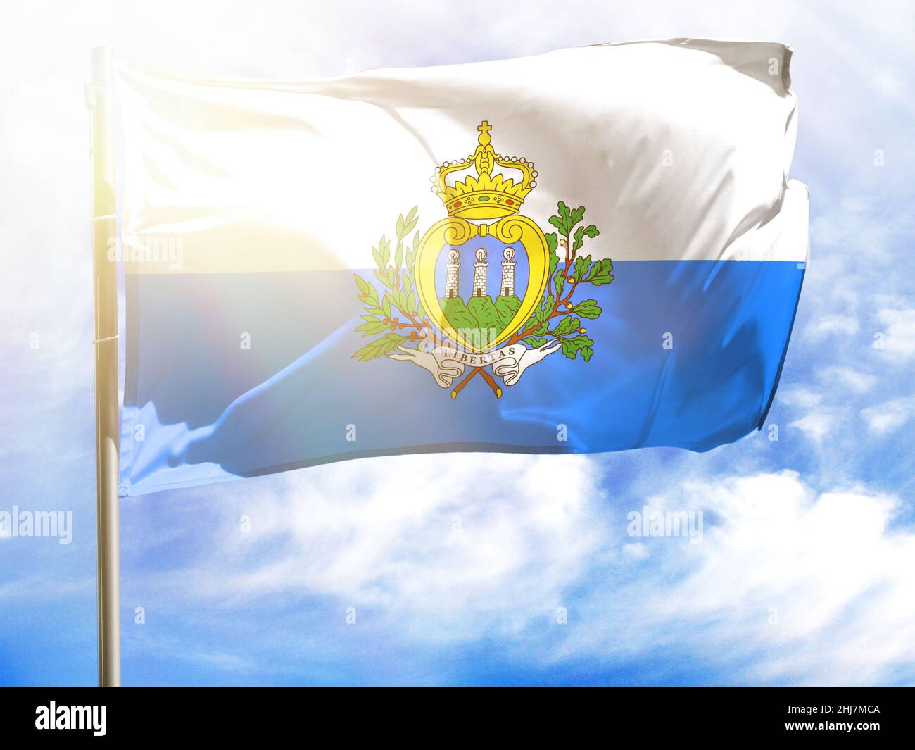 San marino flag national 3d hi-res stock photography and images - Alamy